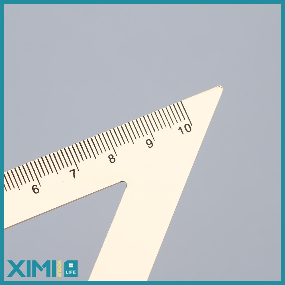45/90 Degree Steel Triangle Ruler - Ximi Vogue | Lifestyle